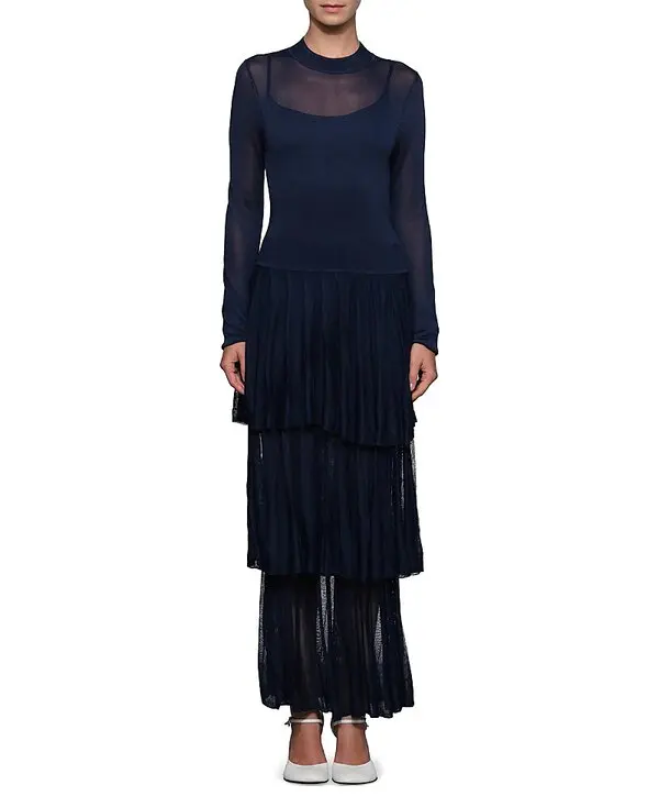 ET OCHS Anslie Knit Midi Dress - Navy