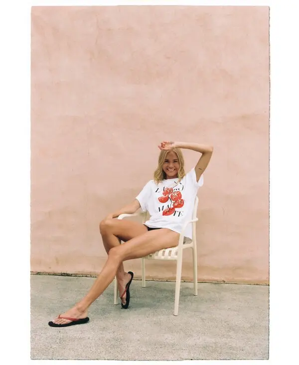 French Connection La Tomate Graphic T-shirt - Summer White