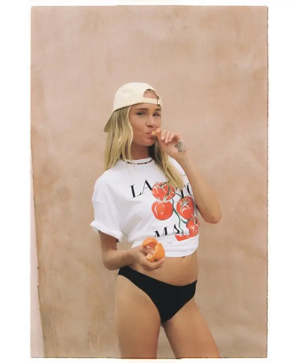 French Connection La Tomate Graphic T-shirt - Summer White