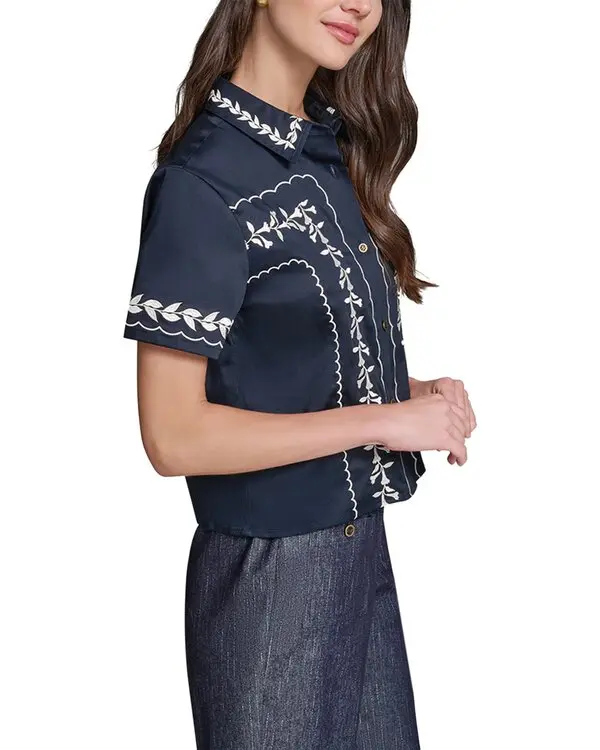 Karl Lagerfeld Embroidered Classic Shirt