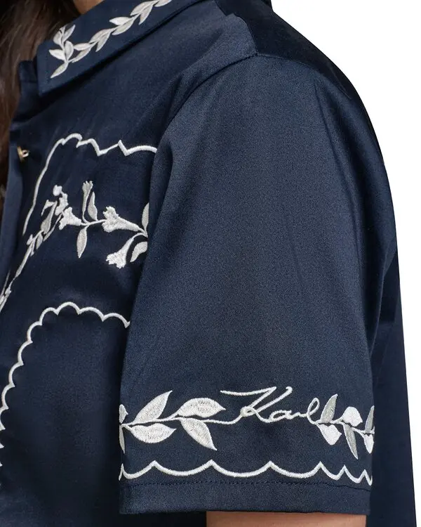 Karl Lagerfeld Embroidered Classic Shirt