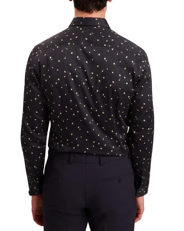 Ted Baker London Iskran Slim Fit Ditsy Floral Shirt - Navy