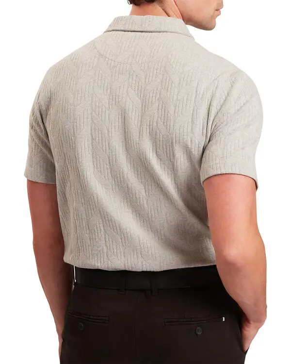 Ted Baker London Rembran Cable Stitch Polo Shirt