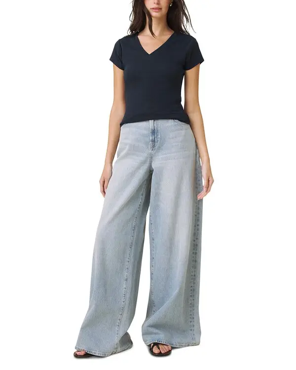 Splendid V Neck Tee - Eucalyptus