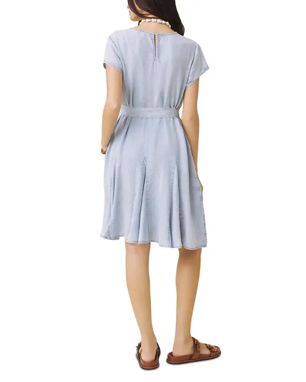 Splendid Lydia Indigo Mini Dress - Bleached Indigo