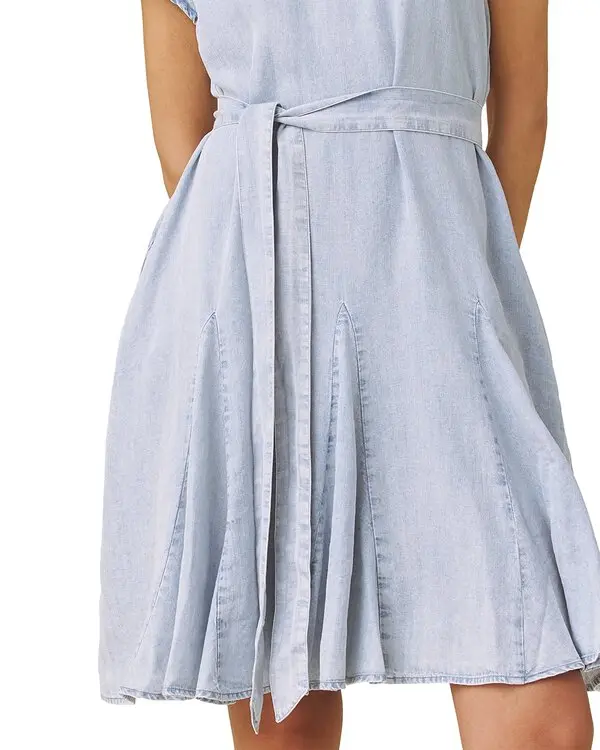 Splendid Lydia Indigo Mini Dress - Bleached Indigo