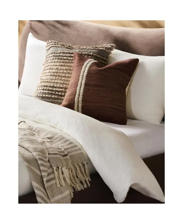 SURYA Jundah Decorative Pillow, 20l X 20w - Chestnut