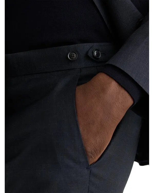 REISS Venue Tailored Fit Check Suit Trouser Pants