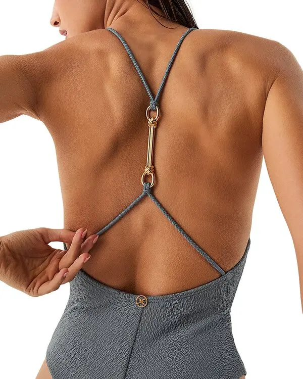 VIX PAULA HERMANNY Nika One Piece Swimsuit With Embellished Back