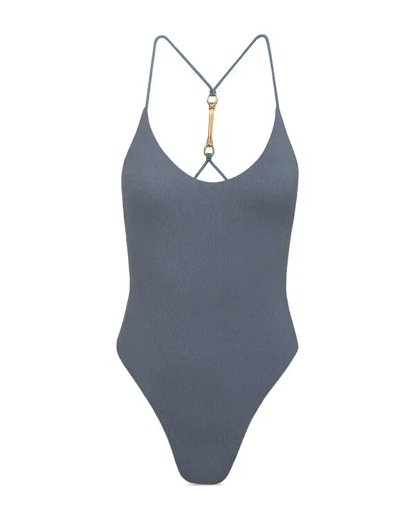 VIX PAULA HERMANNY Nika One Piece Swimsuit With Embellished Back