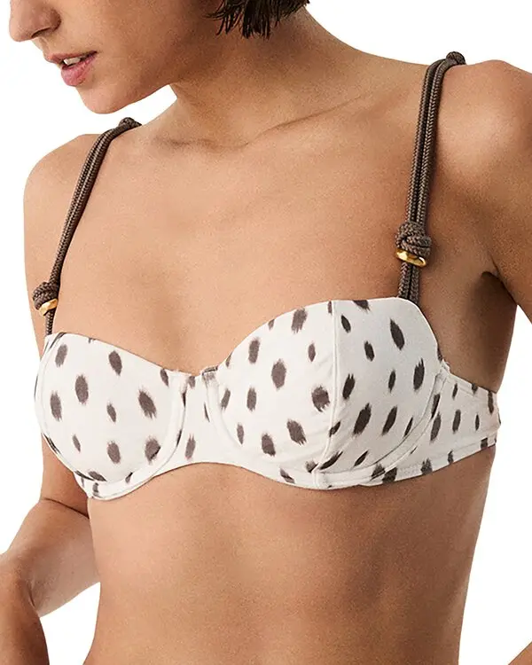 VIX PAULA HERMANNY Gal Mel Printed Sweetheart Bikini Top