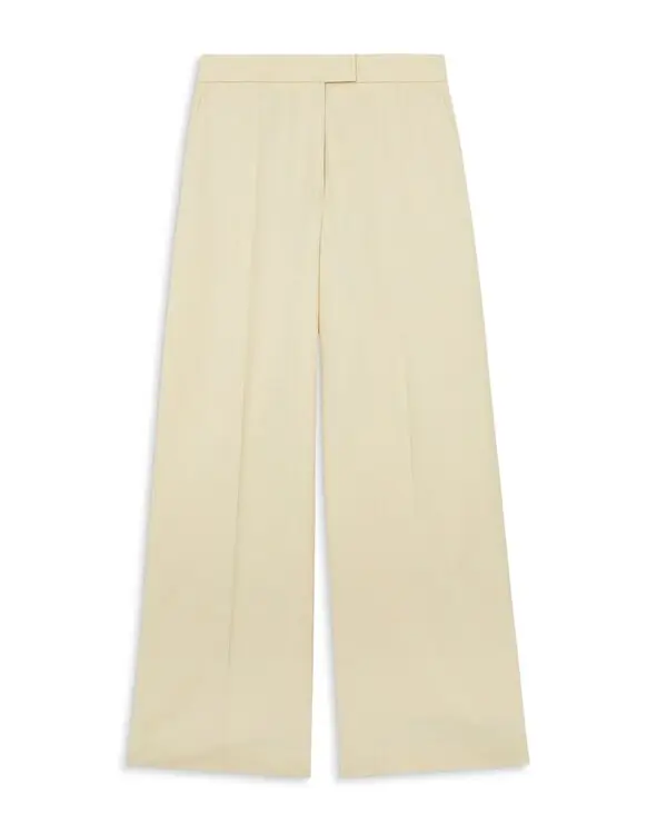 REISS Anya Silk & Wool Wide-leg Trousers