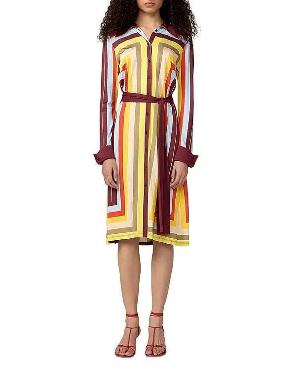 Diane Von Furstenberg Striped Shirt Dress