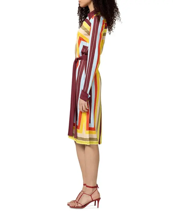 Diane Von Furstenberg Striped Shirt Dress