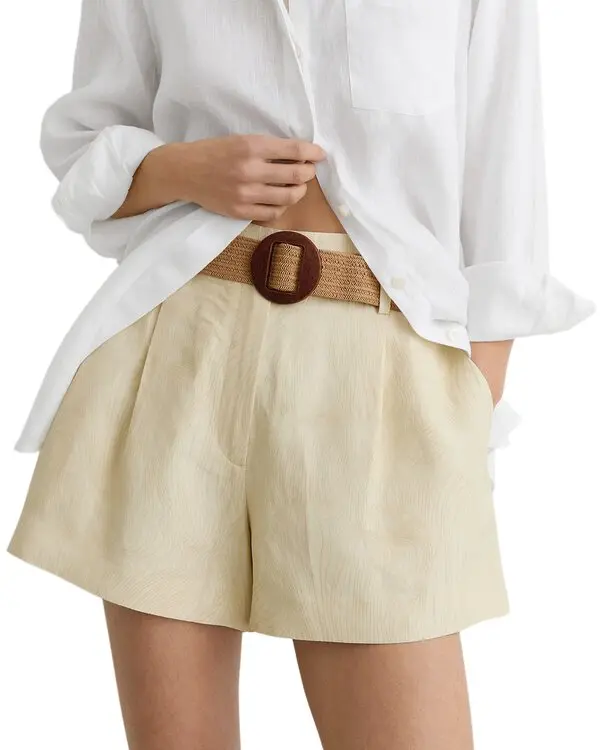 REISS Matilda Pleated Shorts