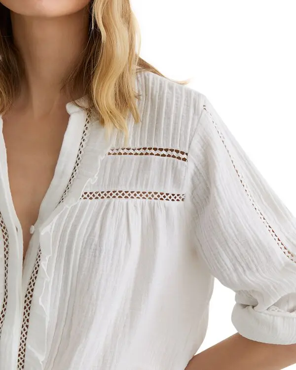 REISS Clemmie Long Sleeve Top