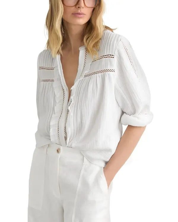 REISS Clemmie Long Sleeve Top