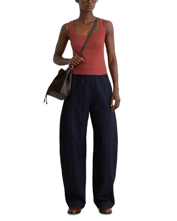 REISS Riva Square Neck Vest