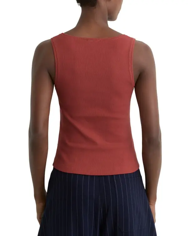 REISS Riva Square Neck Vest