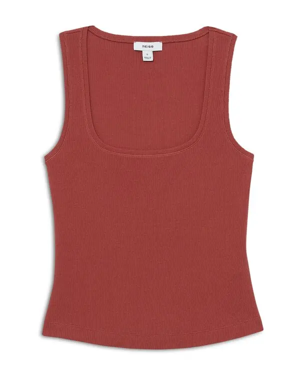 REISS Riva Square Neck Vest