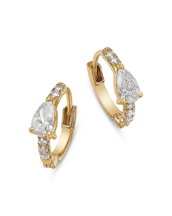 Bloomingdale'S Certified Lab Grown Diamond Huggie Hoop Earrings In 14k Yellow 0.5 Tcw - Gold