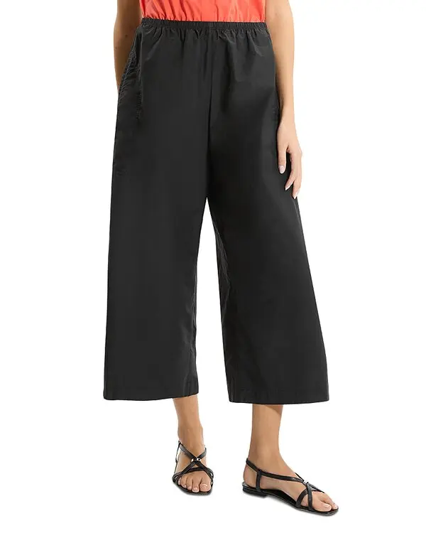 Theory Cropped Wide-leg Pants