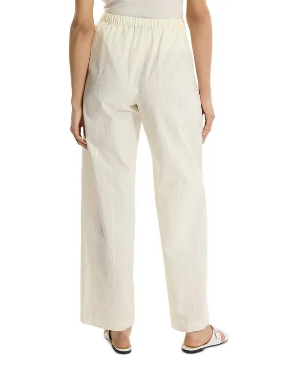 Theory Flowy Wide Leg Pants Cotton