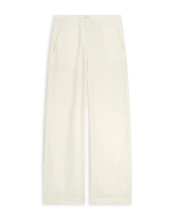 Theory Flowy Wide Leg Pants Cotton