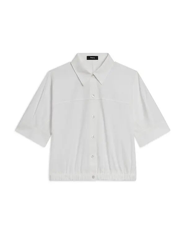 Theory Button Front Shirt - White