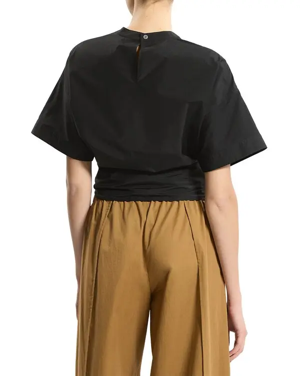 Theory Boxy Tie Front Top
