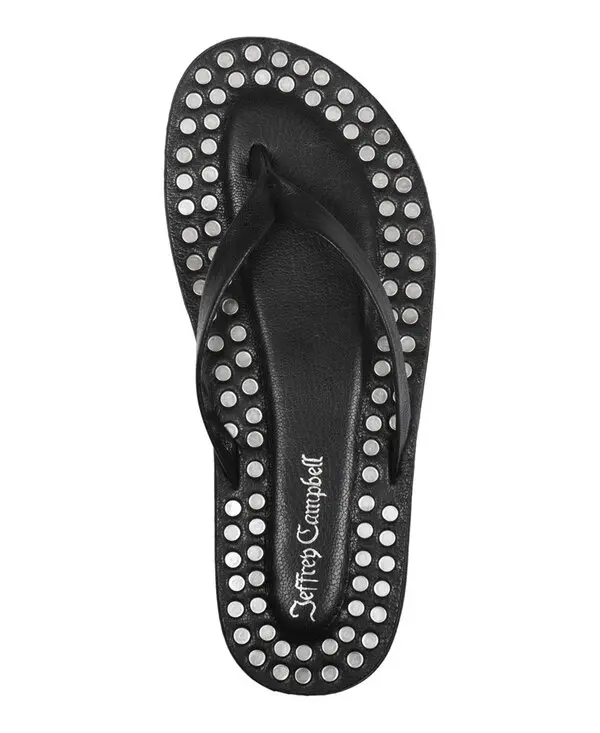 Jeffrey Campbell Studded Flat Thong Sandals