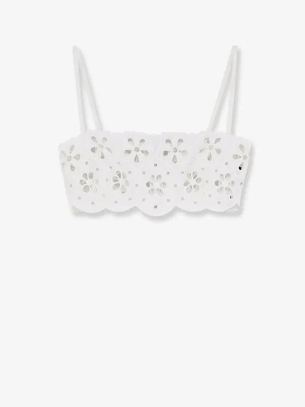 Dolce & Gabbana Embroidered Cotton Top - Multicolor