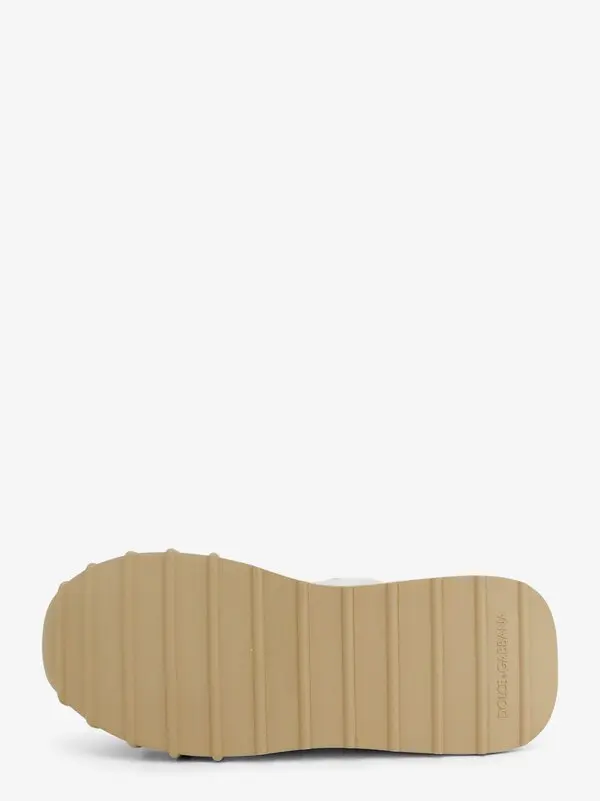 Dolce & Gabbana Nylon And Suede Sneakers With Rhinestone Dg Logo