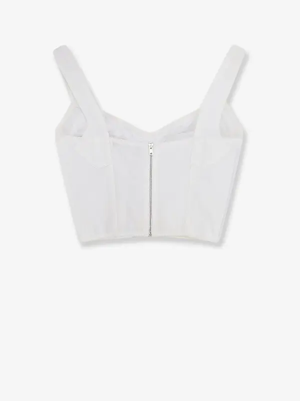 Dolce & Gabbana Bustier Top With Lace Inserts