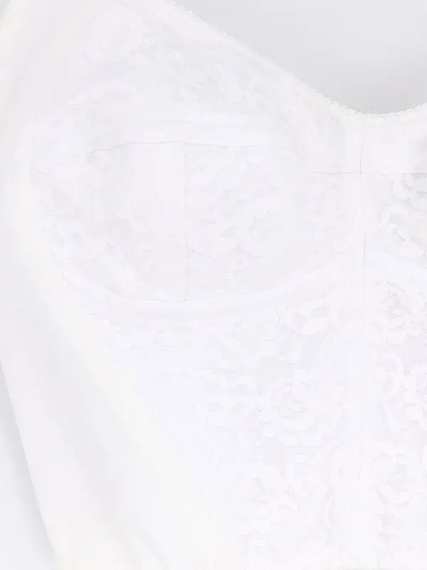 Dolce & Gabbana Bustier Top With Lace Inserts
