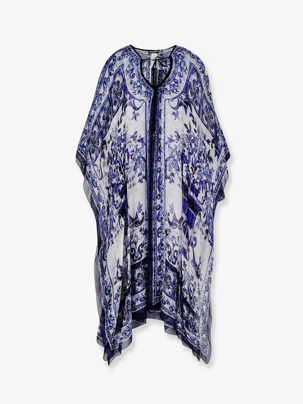 Dolce & Gabbana Printed Silk Kaftano - Multicolor