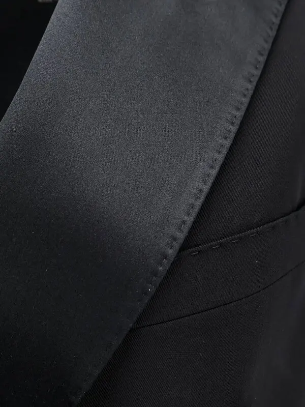 Dolce & Gabbana Virgin Wool And Silk Blend Tuxedo Vest