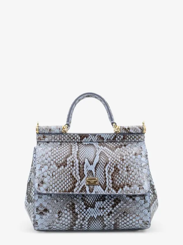Dolce & Gabbana Sicily Python Top Handle Bag - Multicolor