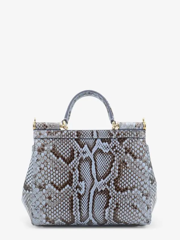 Dolce & Gabbana Sicily Python Top Handle Bag - Multicolor