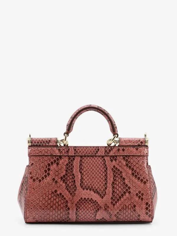 Dolce & Gabbana Sicily Shiny Python Mini Handbag - Multicolor