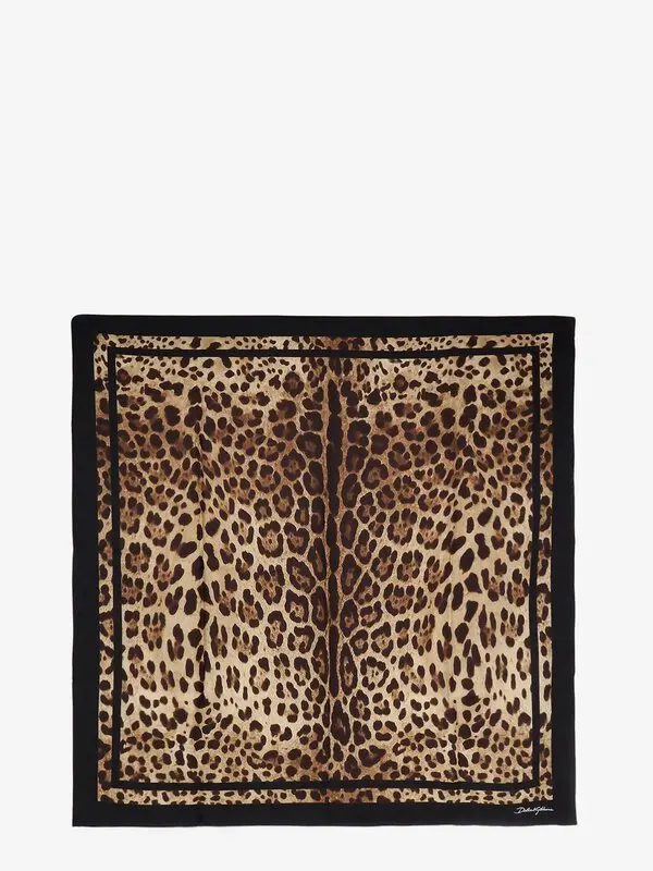 Dolce & Gabbana Silk Foulard With Floral Print - Multicolor