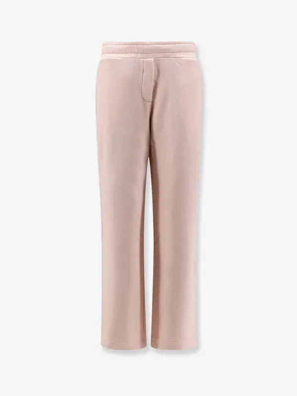 Dolce & Gabbana Cotton Trousers With Embroidered Logo Patch