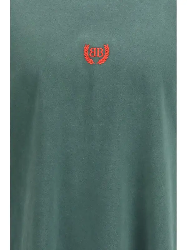 Balenciaga Bb Logo Embroidered T-shirt