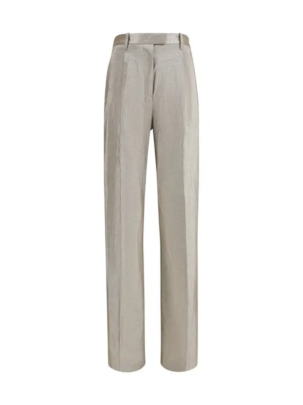 FORTE_FORTE Lurex Tweed Pants With Micro Sequins And Shimmering Thread