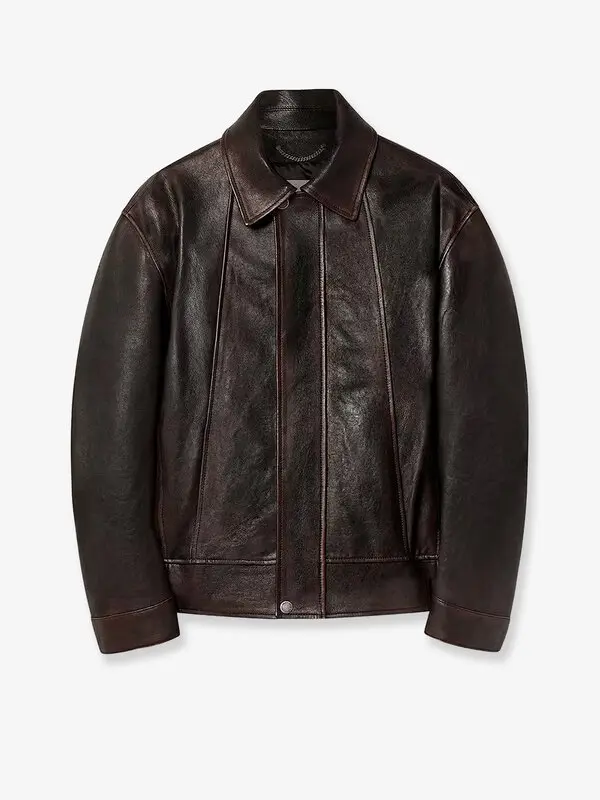 GOLDEN GOOSE Prince Leather Bomber - Multicolor