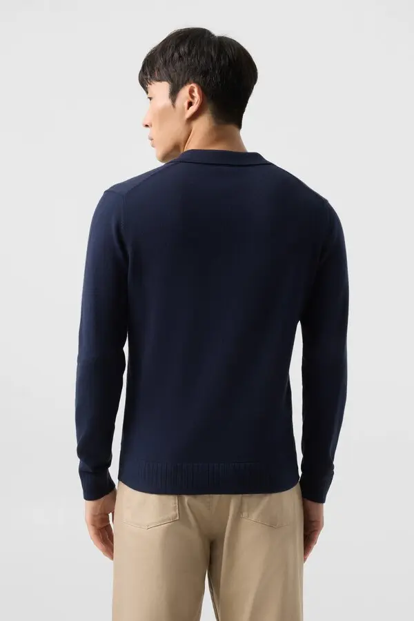 Bogner Garry Knitted Polo Long-sleeved Top
