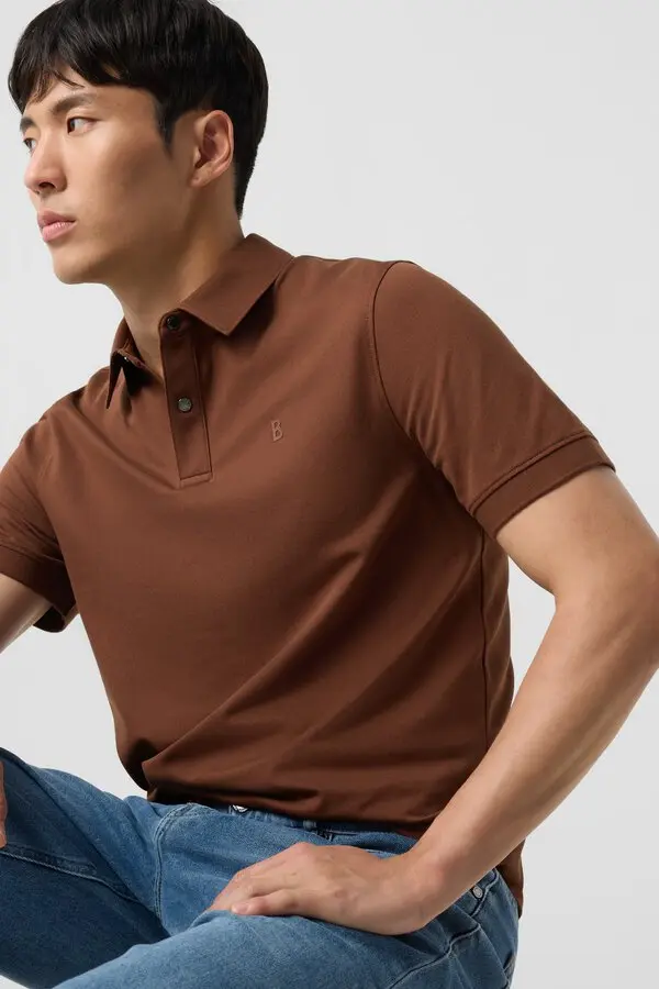 Bogner Timo Piqué Polo Shirt - Brown