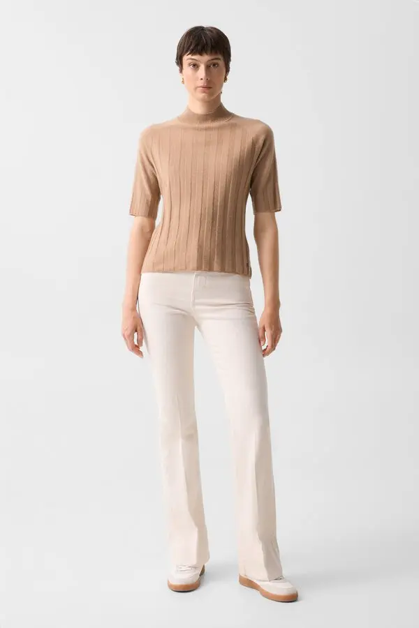 Bogner Virgin Wool Cashmere Shirt Tina - Camel