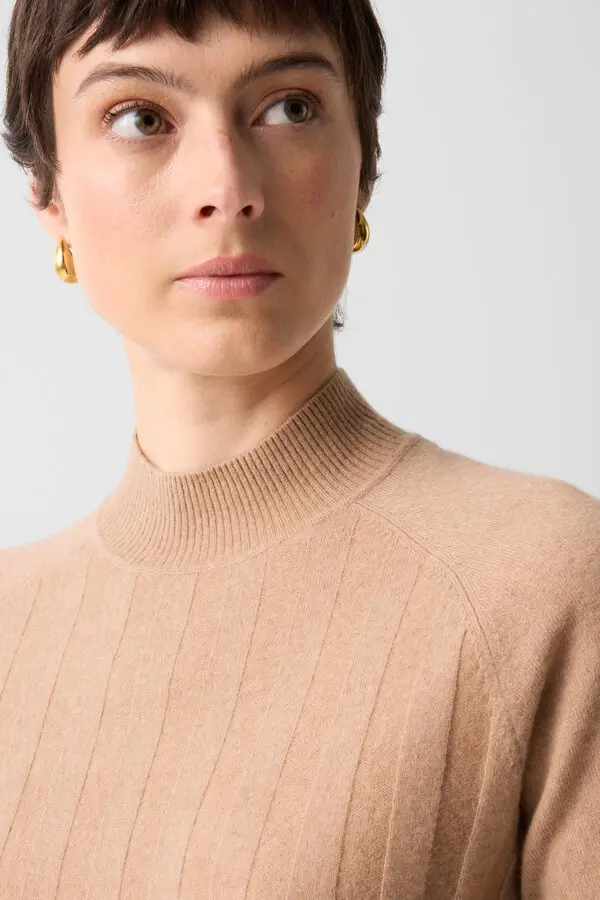 Bogner Virgin Wool Cashmere Shirt Tina - Camel