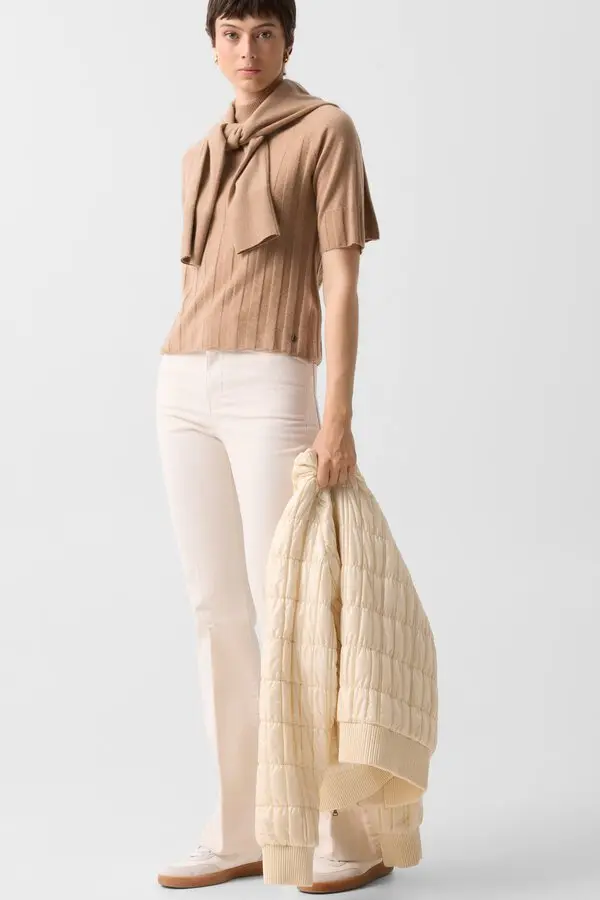 Bogner Virgin Wool Cashmere Shirt Tina - Camel